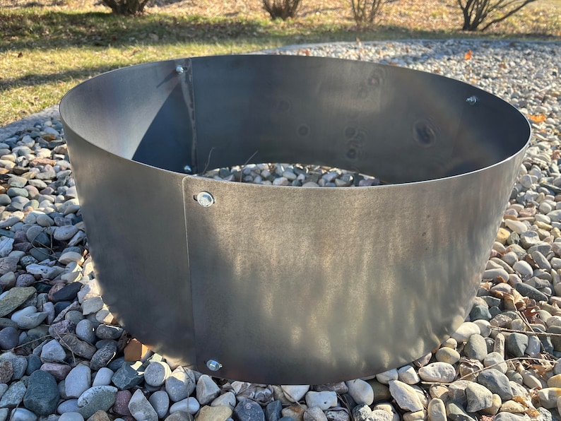 Handcrafted Corten Steel Fire Pit - Solid, Durable, Rustic, Long ...