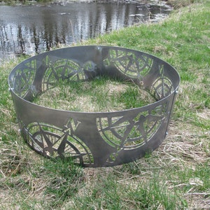 Compass Fire Ring Compass Rose Fire Pit Outdoor Map - Etsy