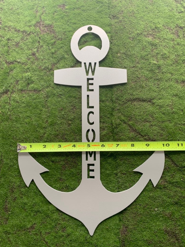 Welcome AnchorAnchor Door Hanger Name Sign/Anchor Welcome | Etsy
