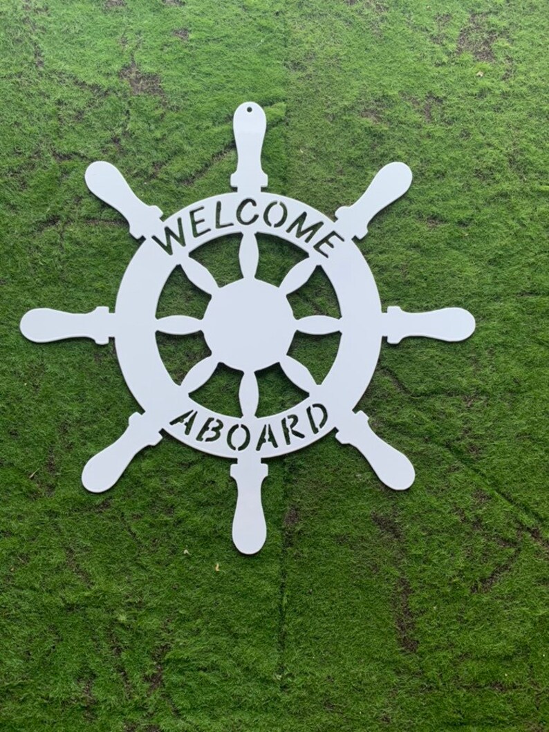 Ship Wheel Welcome Decor Ship's Wheel Ship Boat Vessel - Etsy