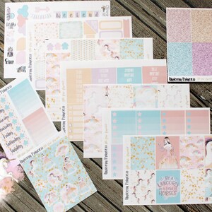 Unicorn Princess Weekly Planner Stickers Full Kit - for Use With Erin ...