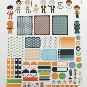 BB8 Planner Stickers New Hope Stickers Space Planner Stickers for Use ...