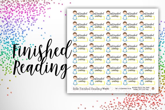 Finished Reading Planner Sticker Functional Planner Stickers | Etsy