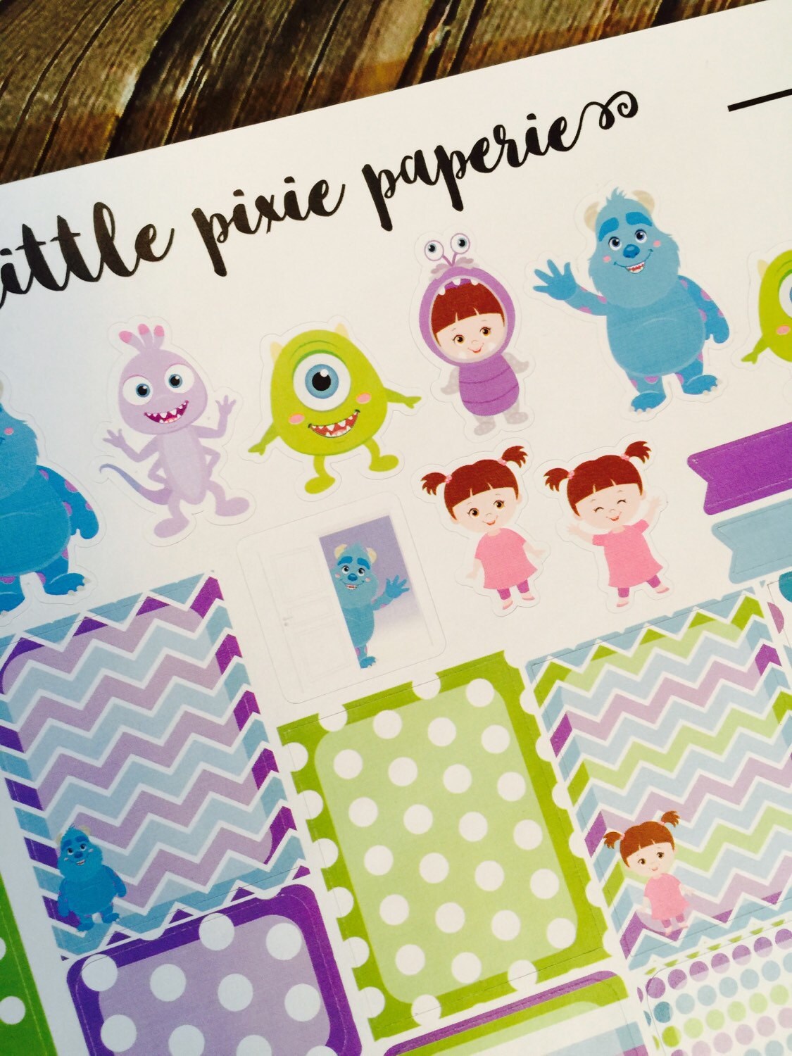 Monstropolis Weekly Planner Stickers Set, for Use With Erin Condren ...