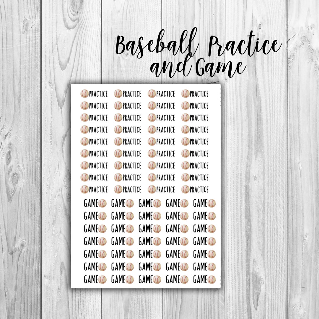 Sports Practice Game Reminders - Baseball - Football - Basketball ...