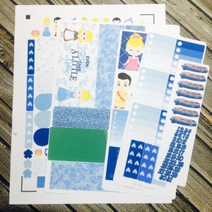 Cinderella Glass Slipper Full Kit Weekly Planner Stickers Set, for Use ...