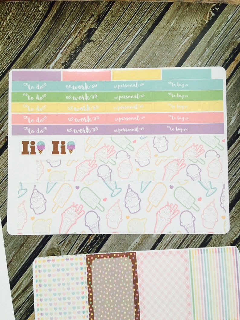 Sweet Shoppe Weekly Planner Stickers Kit for use with Erin | Etsy
