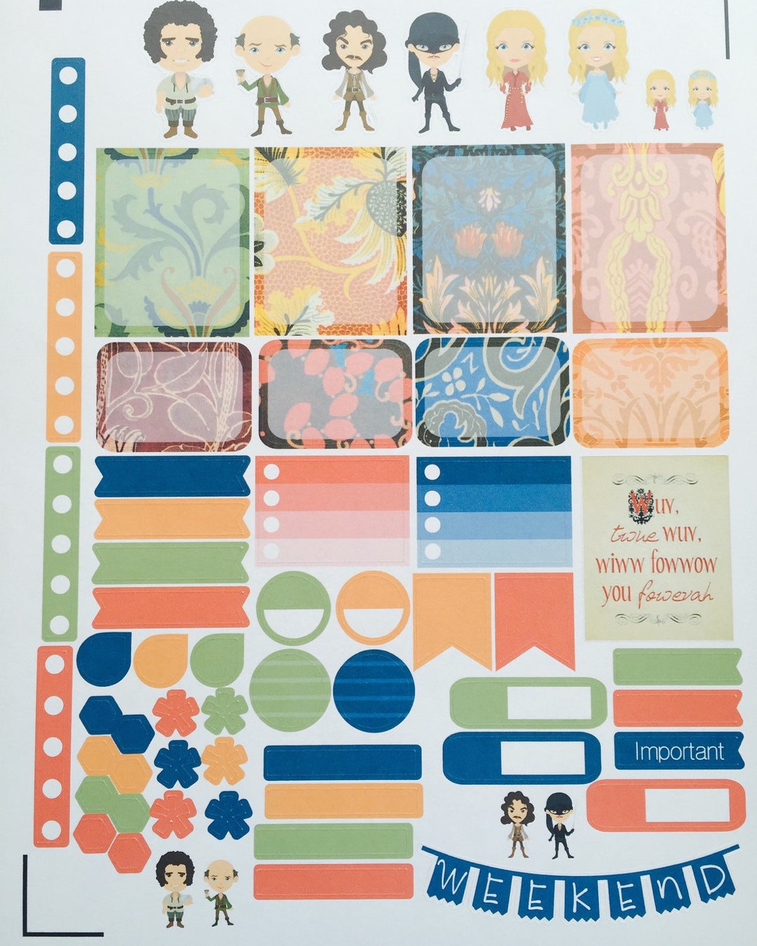 Bride Princess Weekly Planner Stickers Set, for Use With Erin Condren ...
