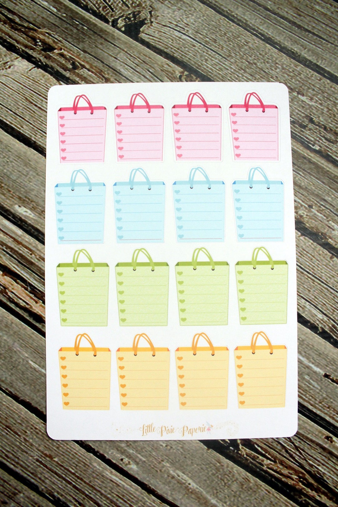 Shopping List Functional Planner Stickers - Shopping Bag Stickers ...