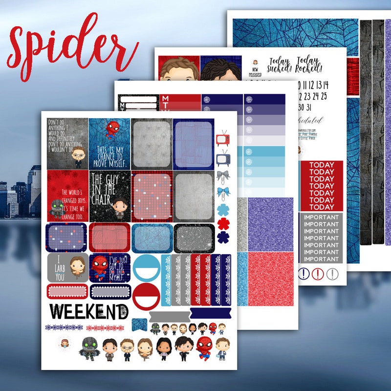 Spider Man Stickers - Etsy
