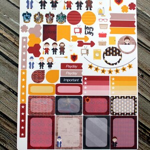 Wizard Planner Stickers - Harry Weekly Sticker Set - for Use With Erin ...