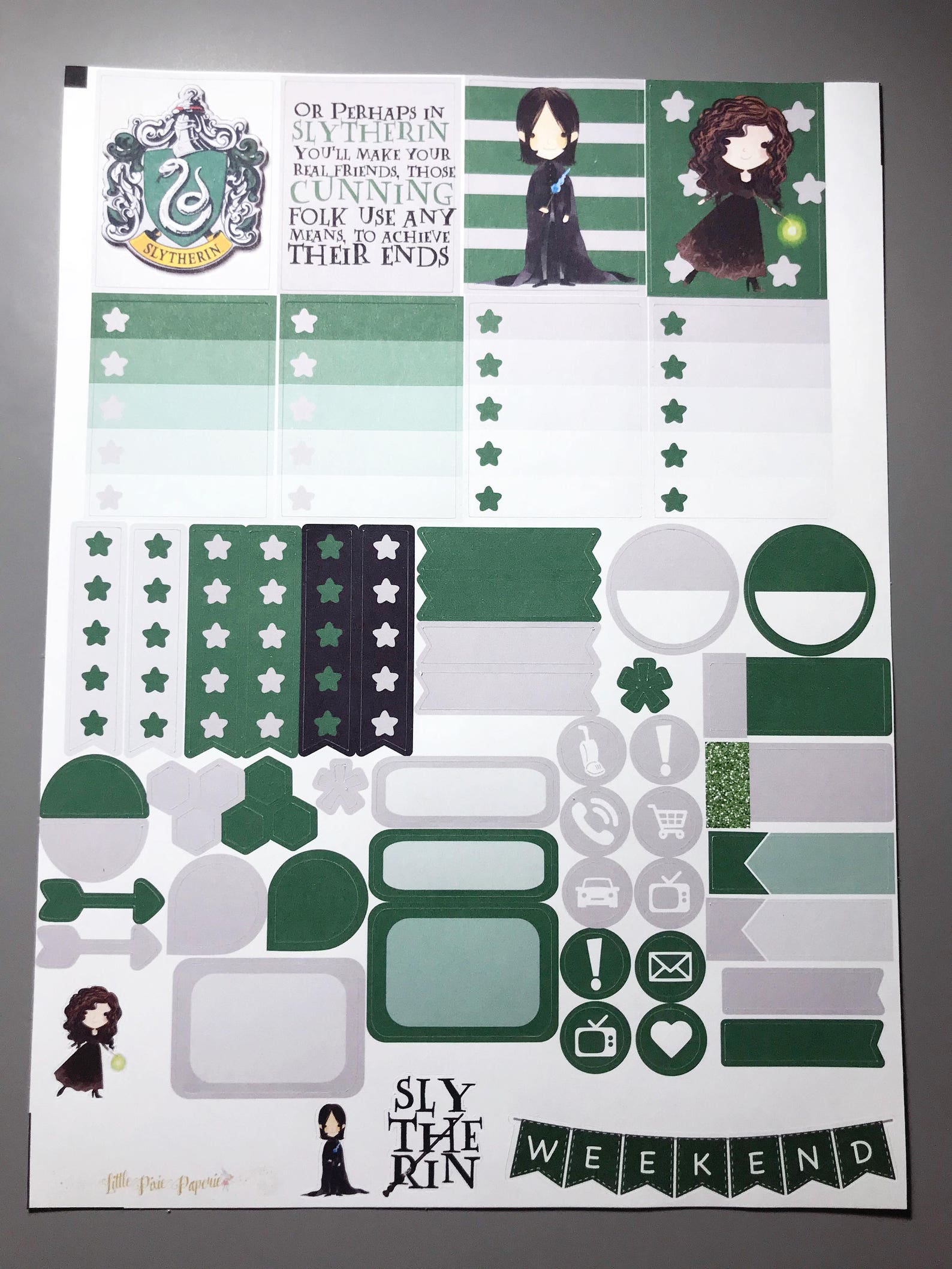 Sorting Hat Weekly Planner Sampler Sheet for Use With Erin - Etsy