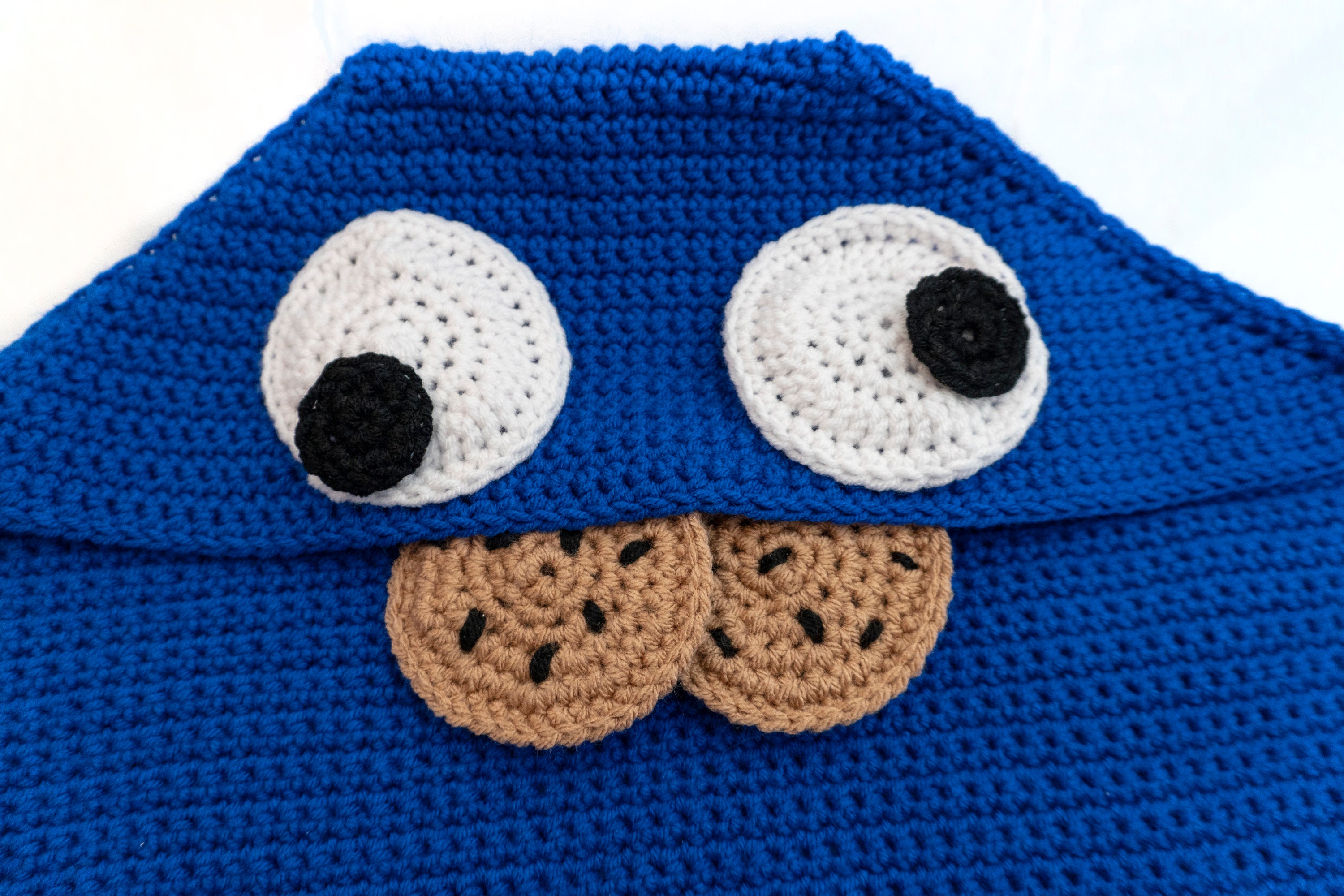 Cookie Monster Hooded Blanket Crochet Pattern - Etsy