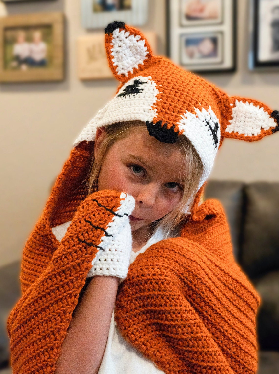 Fox Hooded Blanket Crochet Pattern - Etsy