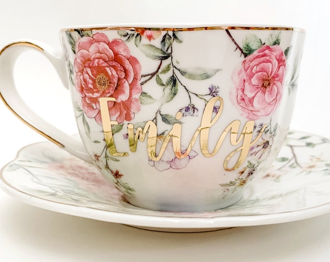 Tea Cup | Personalized Tea Cups | Custom Tea Cup | Tea Lover Gift ...
