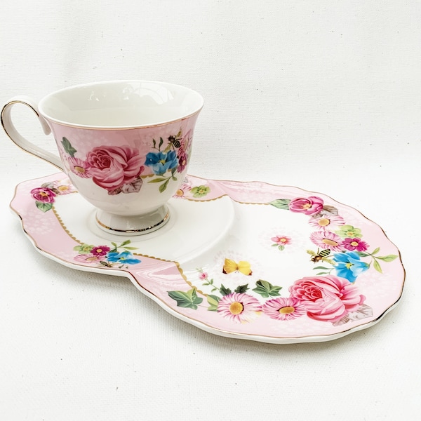 Teacup Snack Plate - Etsy