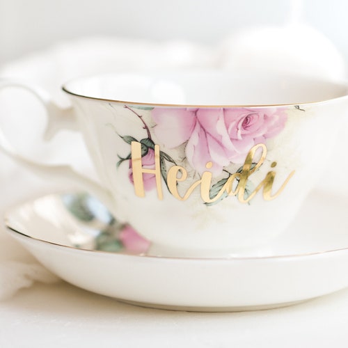 Custom Tea Cup Personalized Tea Cup Personalized Teacup | Etsy