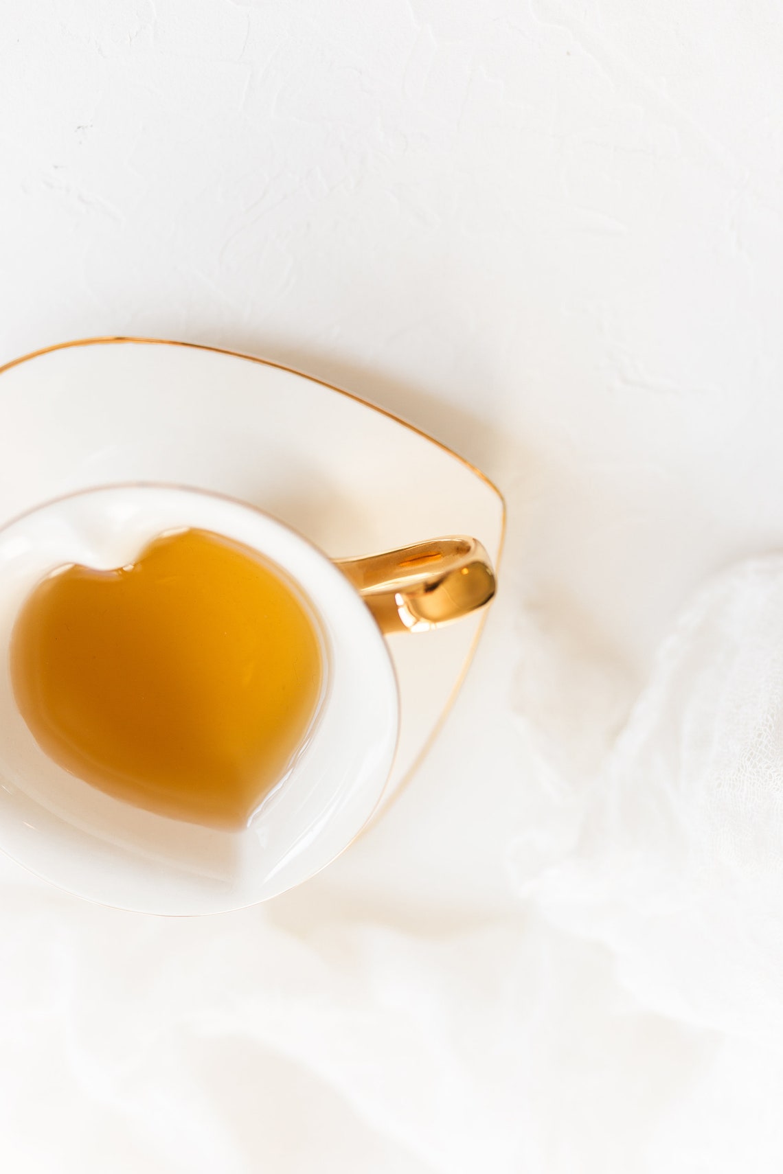 IMPERFECT Heart-shaped Tea Cups & Saucers W Minor - Etsy