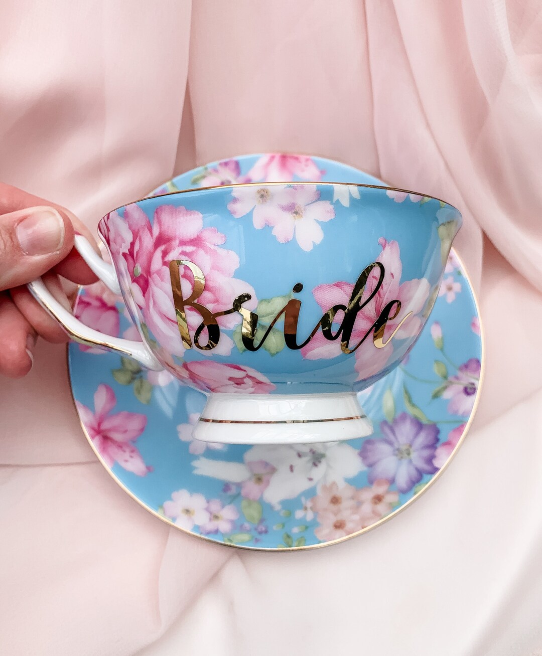 Bride Tea Cup & Saucer, Bride Teacup, Bride Cup, Wedding Teacup, Bride ...