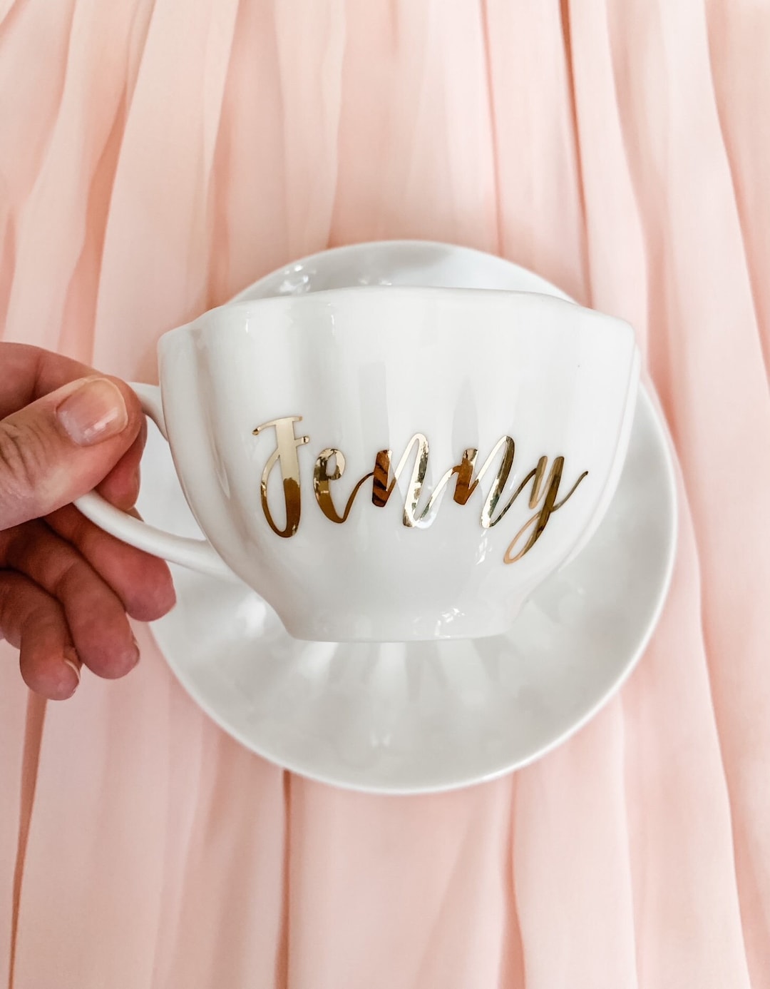 DEAL - Custom Tea Cup & Saucer | Personalized Teacup | Custom Name Tea ...