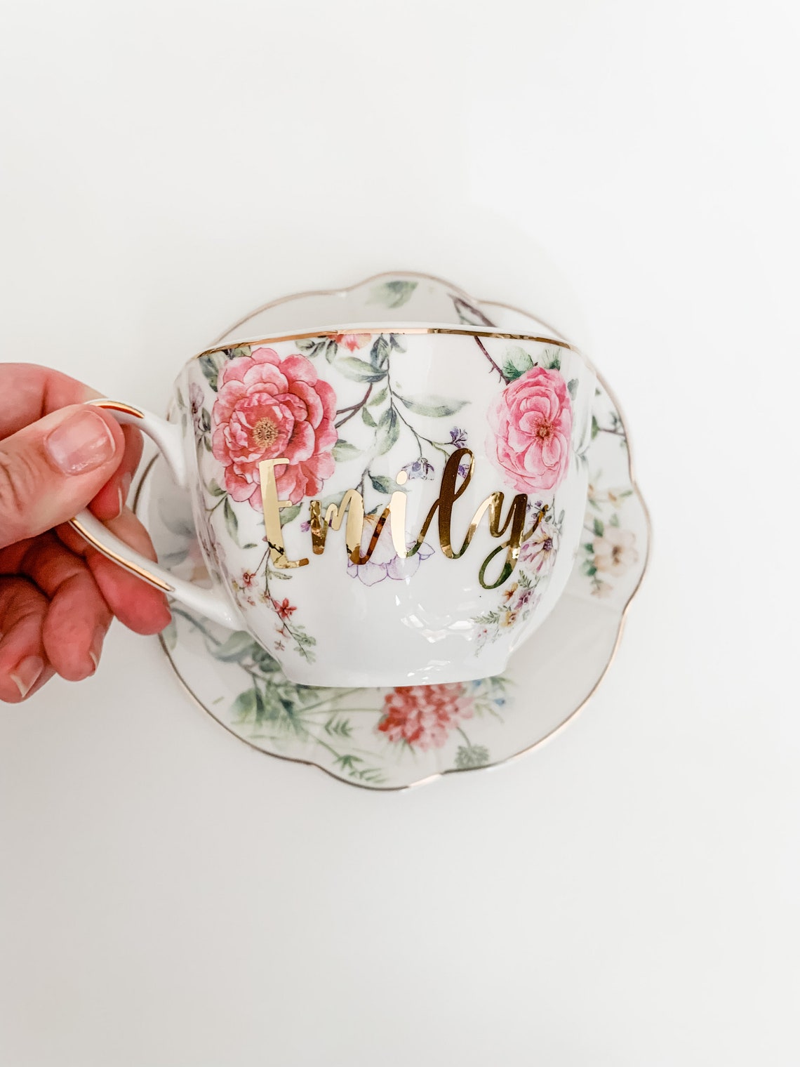 Tea Cup Personalized Tea Cups Custom Tea Cup Tea Lover - Etsy