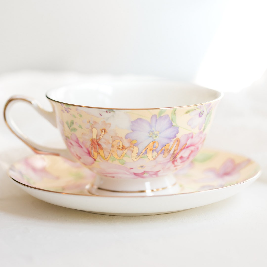 Tea Cup | Personalized Tea Cups | Custom Tea Cup | Tea Lover Gift ...