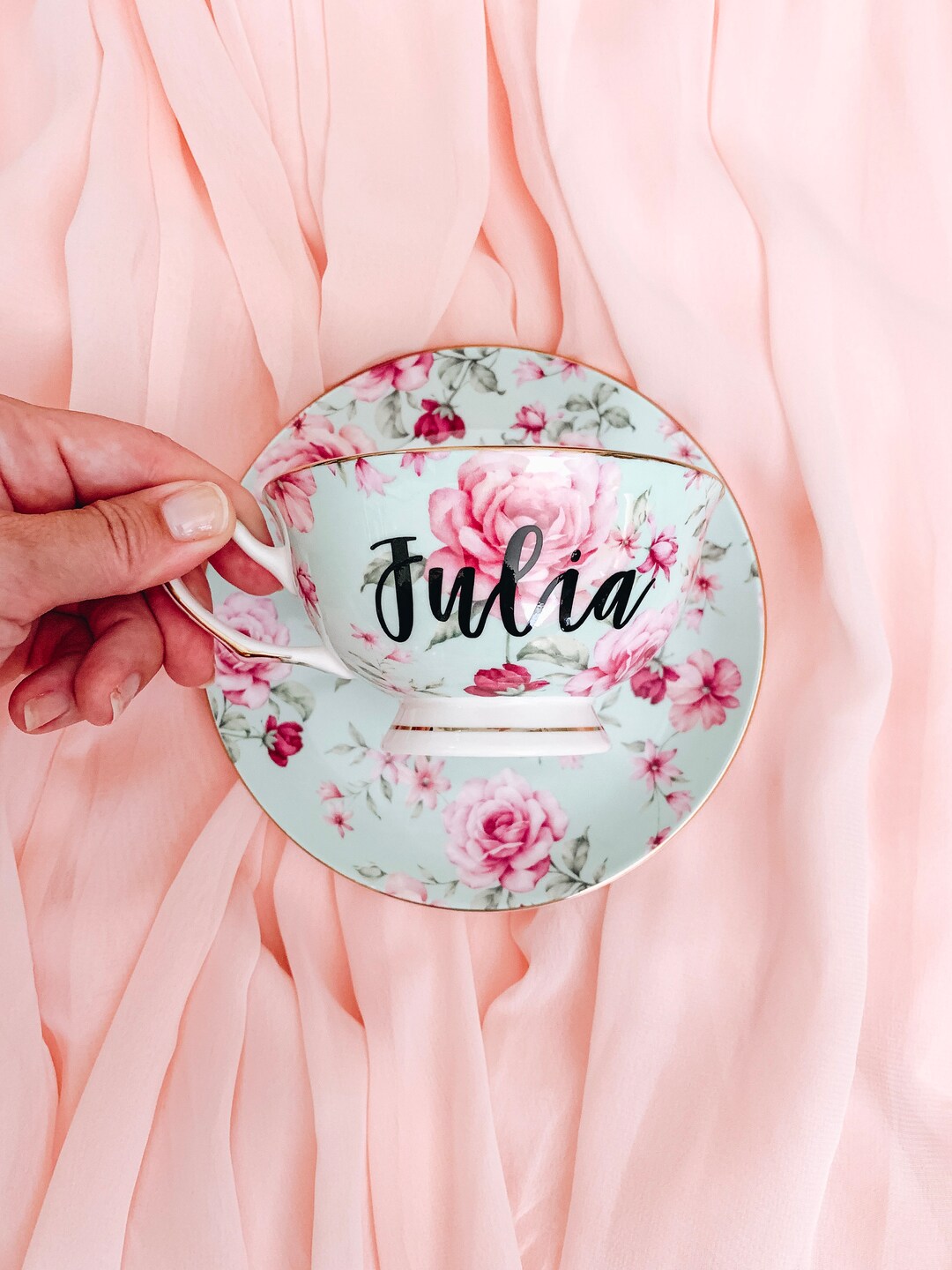 Custom Tea Cup | Personalized Tea Cup | Personalized Teacup | Bride ...