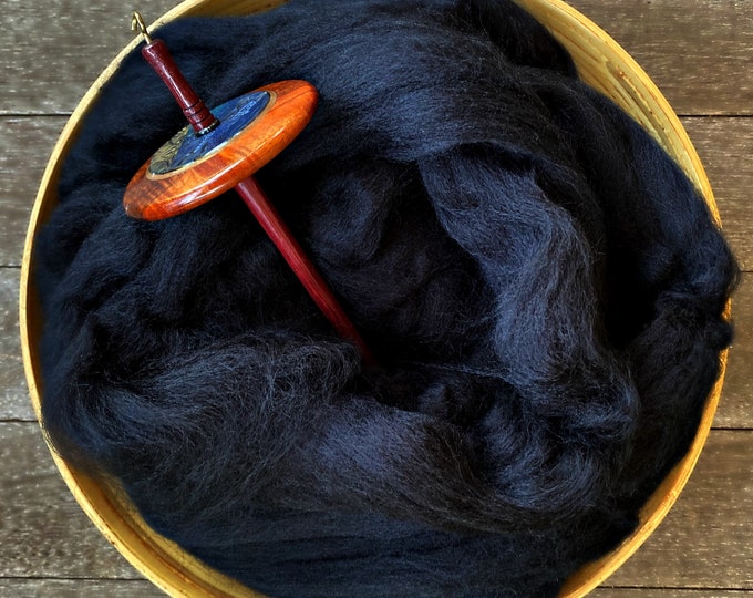 Dyed Black Cheviot Top Roving Spinning Fiber 4 Ounces - Etsy