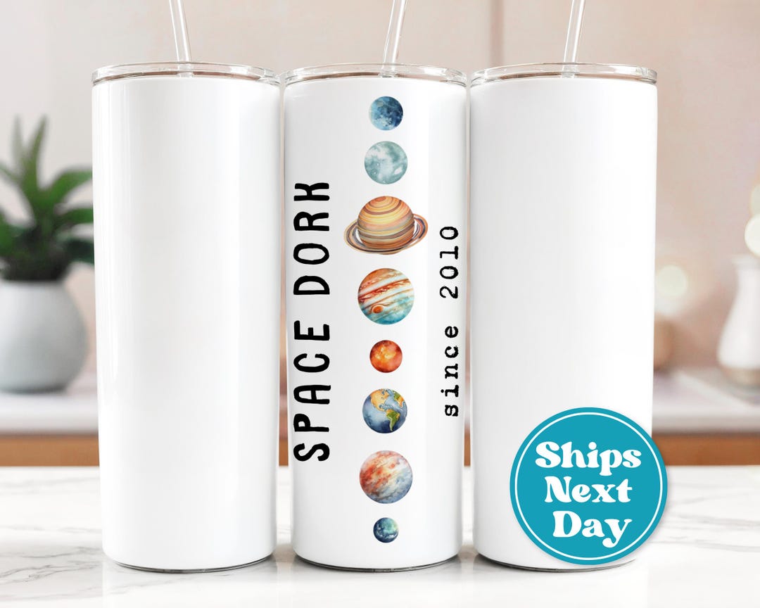 20 Oz Skinny Tumbler, Space Solar System Tumbler Gift for Space ...