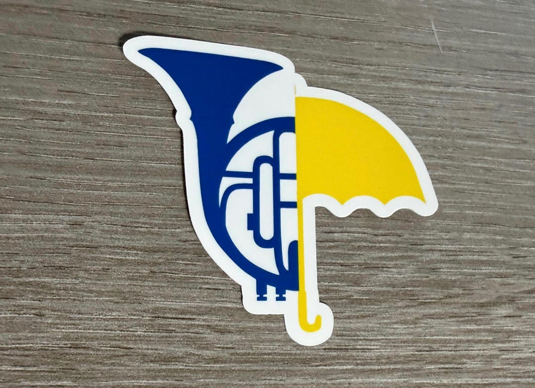 French Horn Yellow Umbrella Sticker, Inspired by HIMYM, Laptop Sticker ...