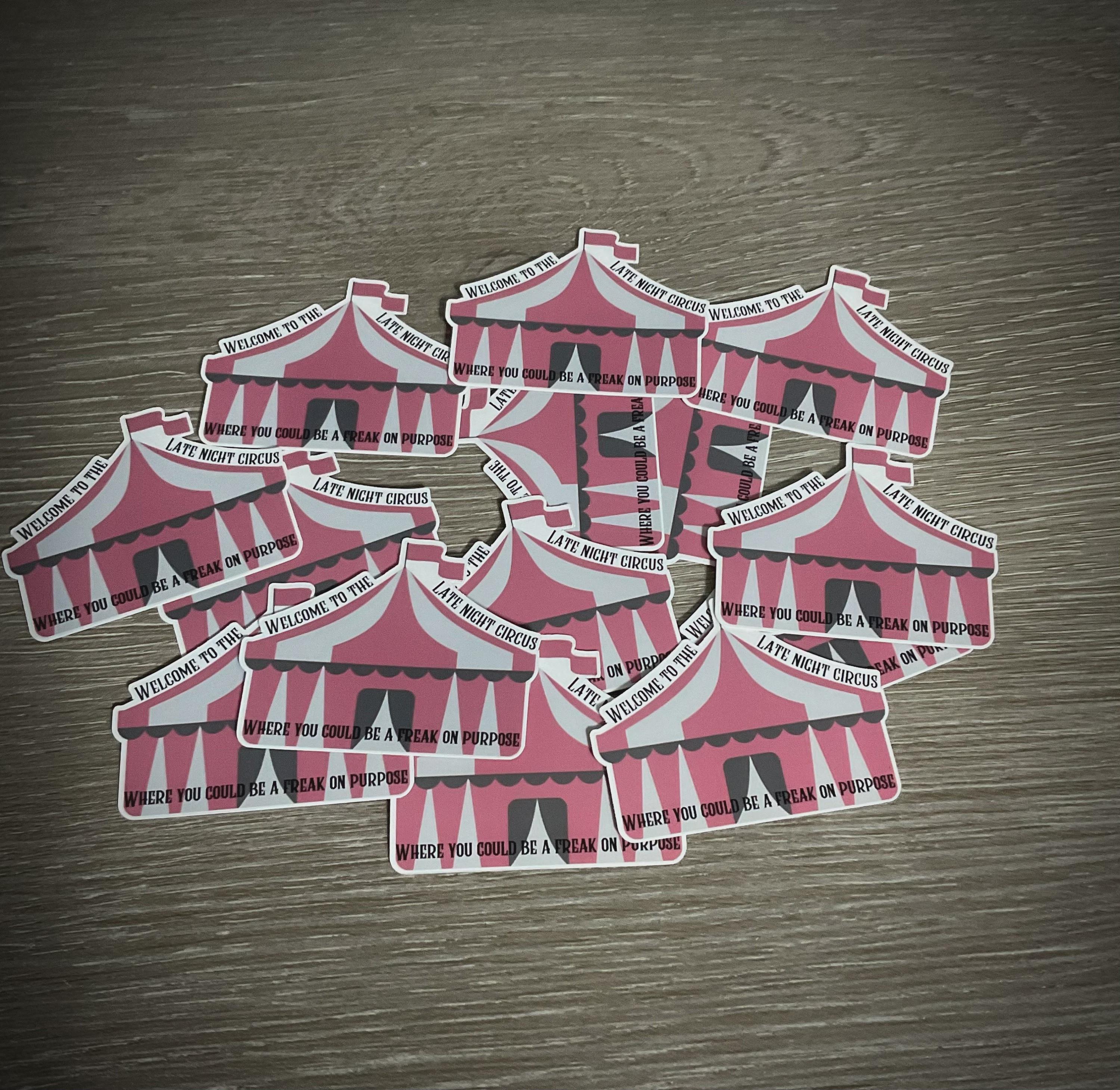 Welcome to the Late Night Circus Sticker; Lyric Sticker, Dark Romance ...