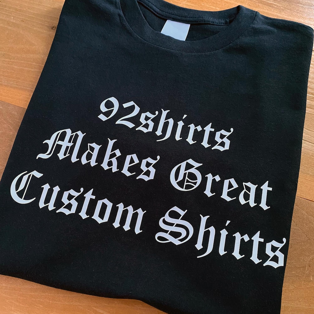 Custom Old English Shirt, Custom Shirt, Personalized Old English Font ...
