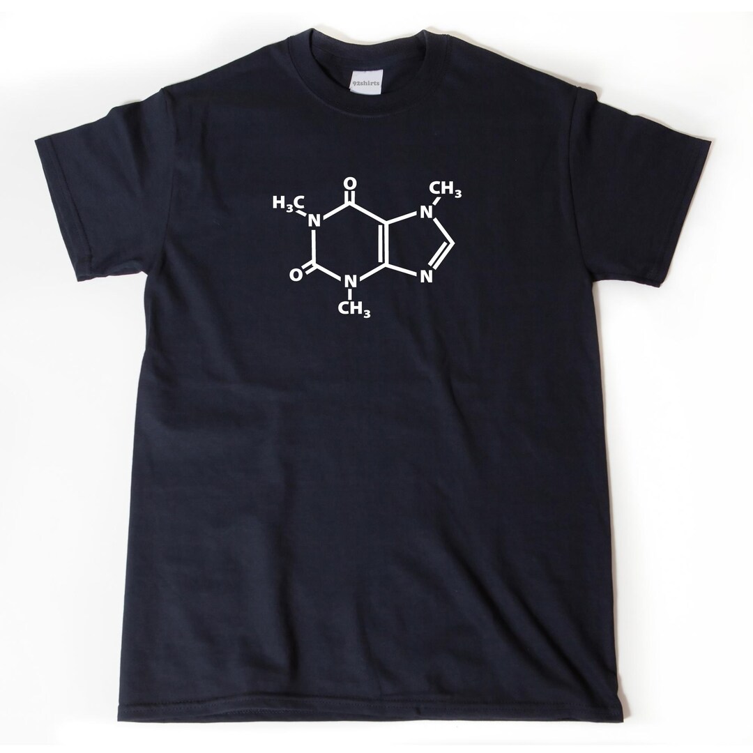 Caffeine Molecule Shirt, Caffeine T-shirt, Funny Coffee Shirt ...