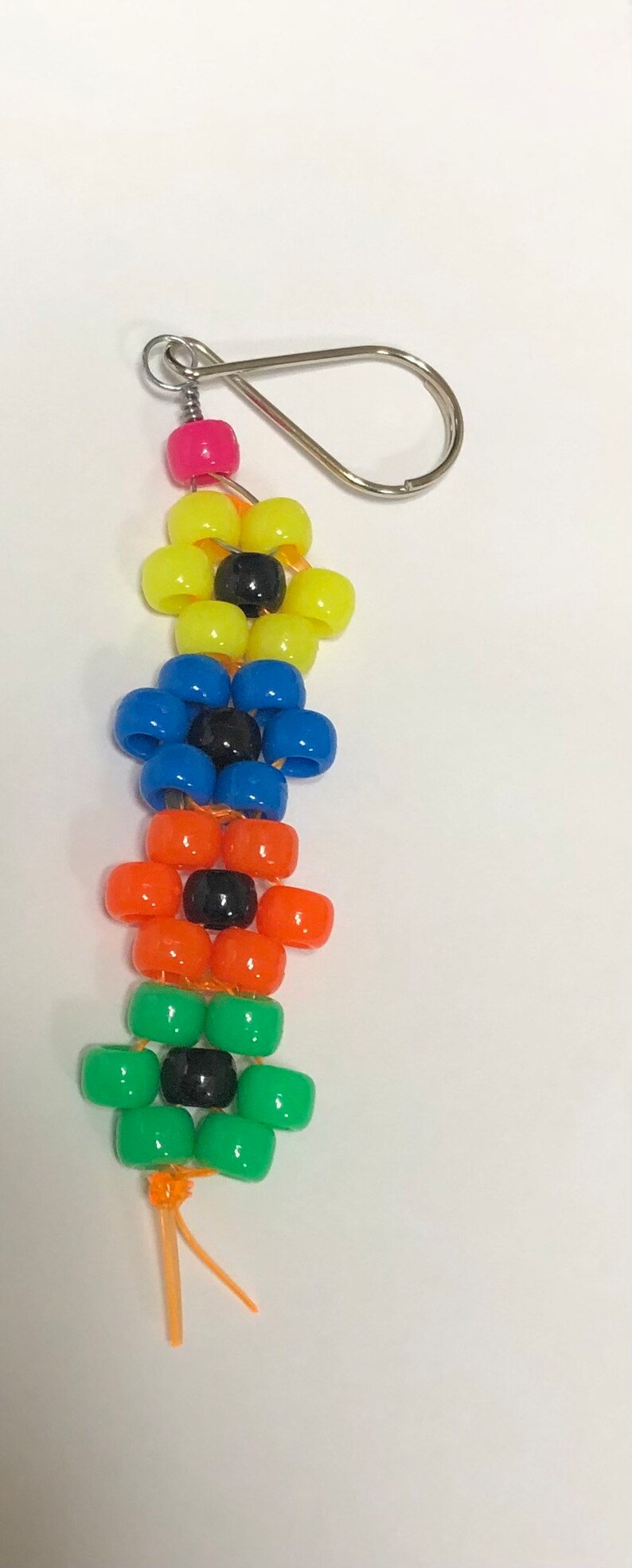 Daisy Chain Keychain, Flower Keychain, Colorful Flower Keychain ...