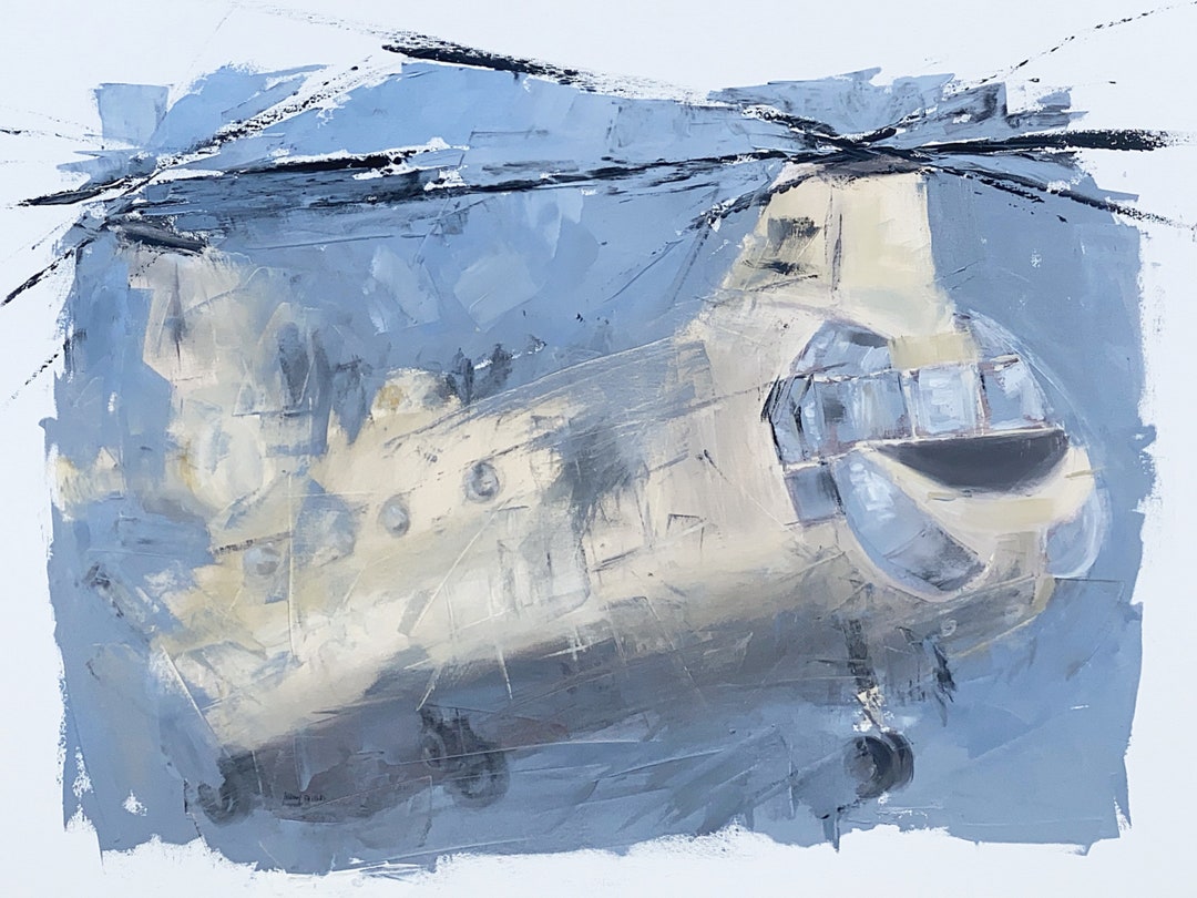 Helicopter Chinook Print 11x17" Unframed, Aviaiton Lovers, Helicopter ...