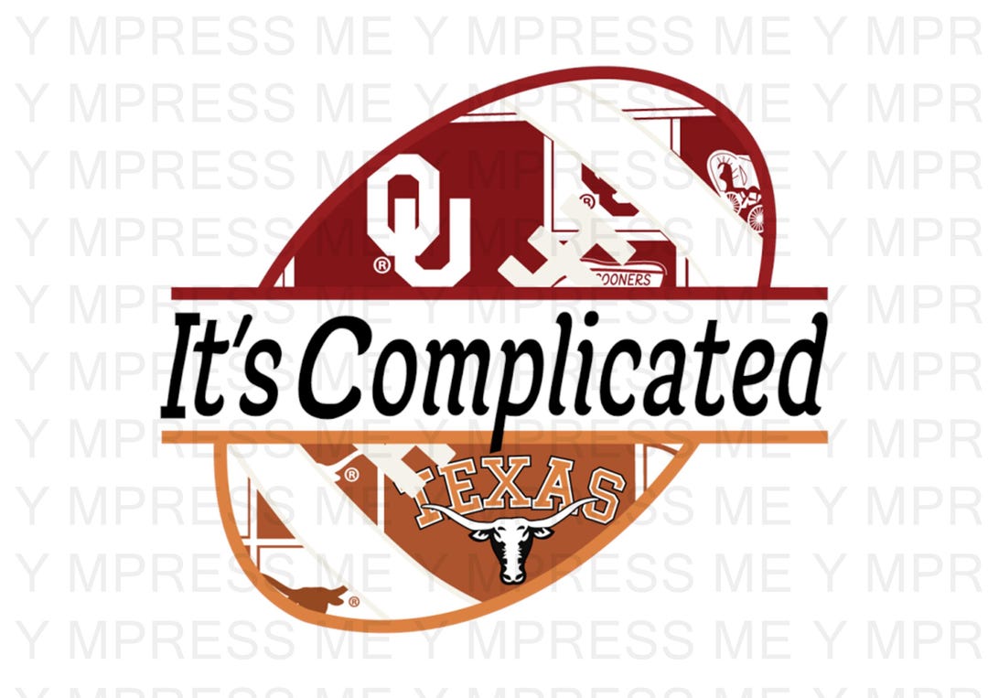 DTF Print - It's Complicated-tsu and OU Inspired - Etsy