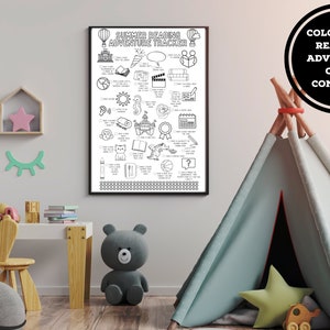 Summer Reading Adventure Printable Poster for Kids | Book Log, Reading ...
