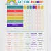 Eat the Rainbow Weekly Chart Printable Healthy Eating Tracker for Kids ...