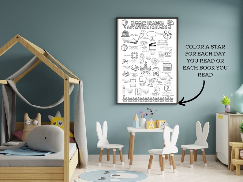 Summer Reading Adventure Printable Poster for Kids | Book Log, Reading ...