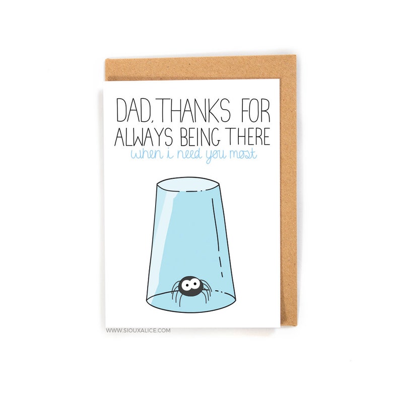 Funny Fathers Day Card Dad Thanks For Always Being There Dad Etsy