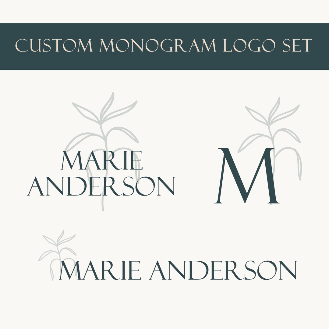 Custom Logo, Monogram Logo Design, Signature Logo, Simple and ...