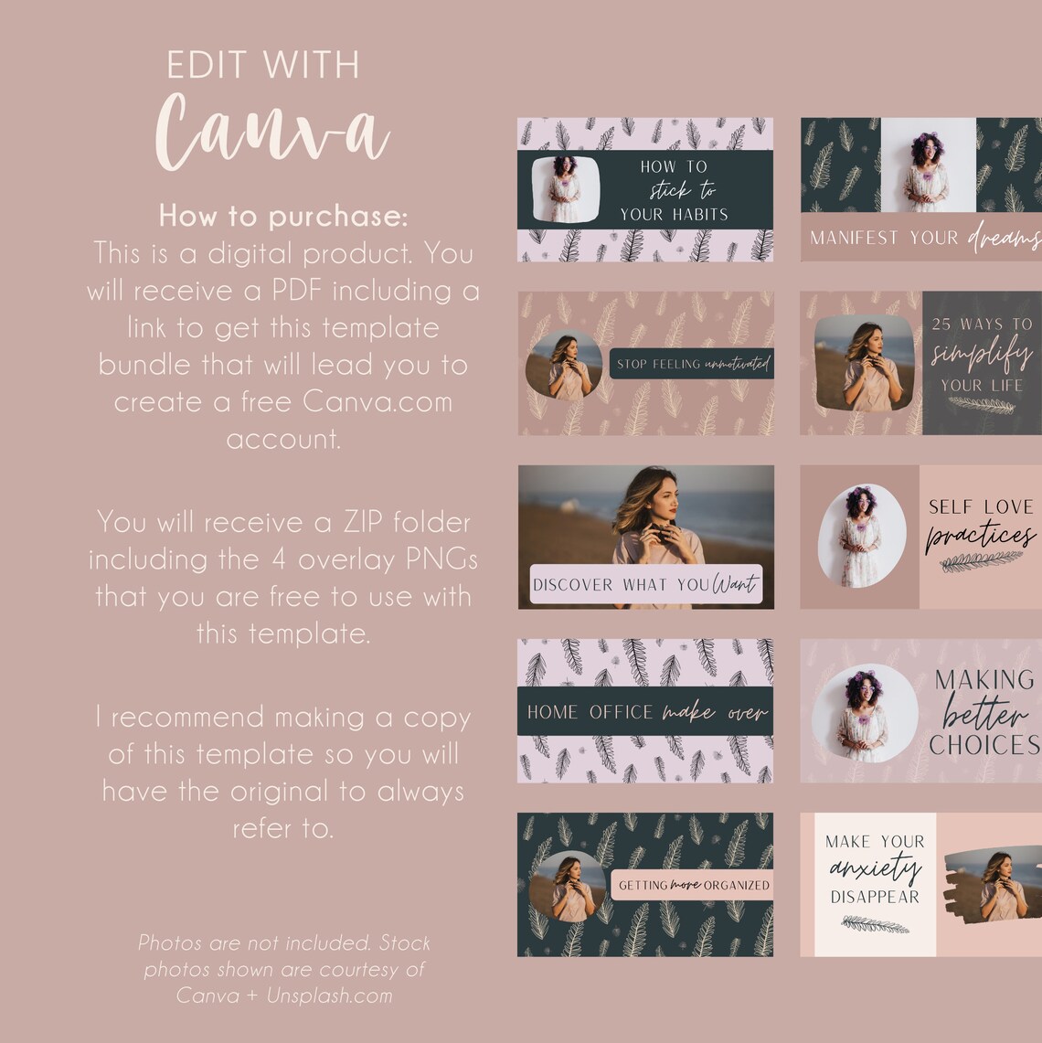 Youtube Channel Art Templates With Canva - Stickers and Patterns for ...