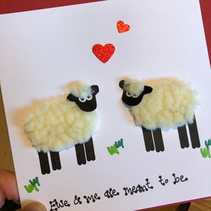 Personalised Sheep Valentines Day Card for Husband Wife Fiancé ...
