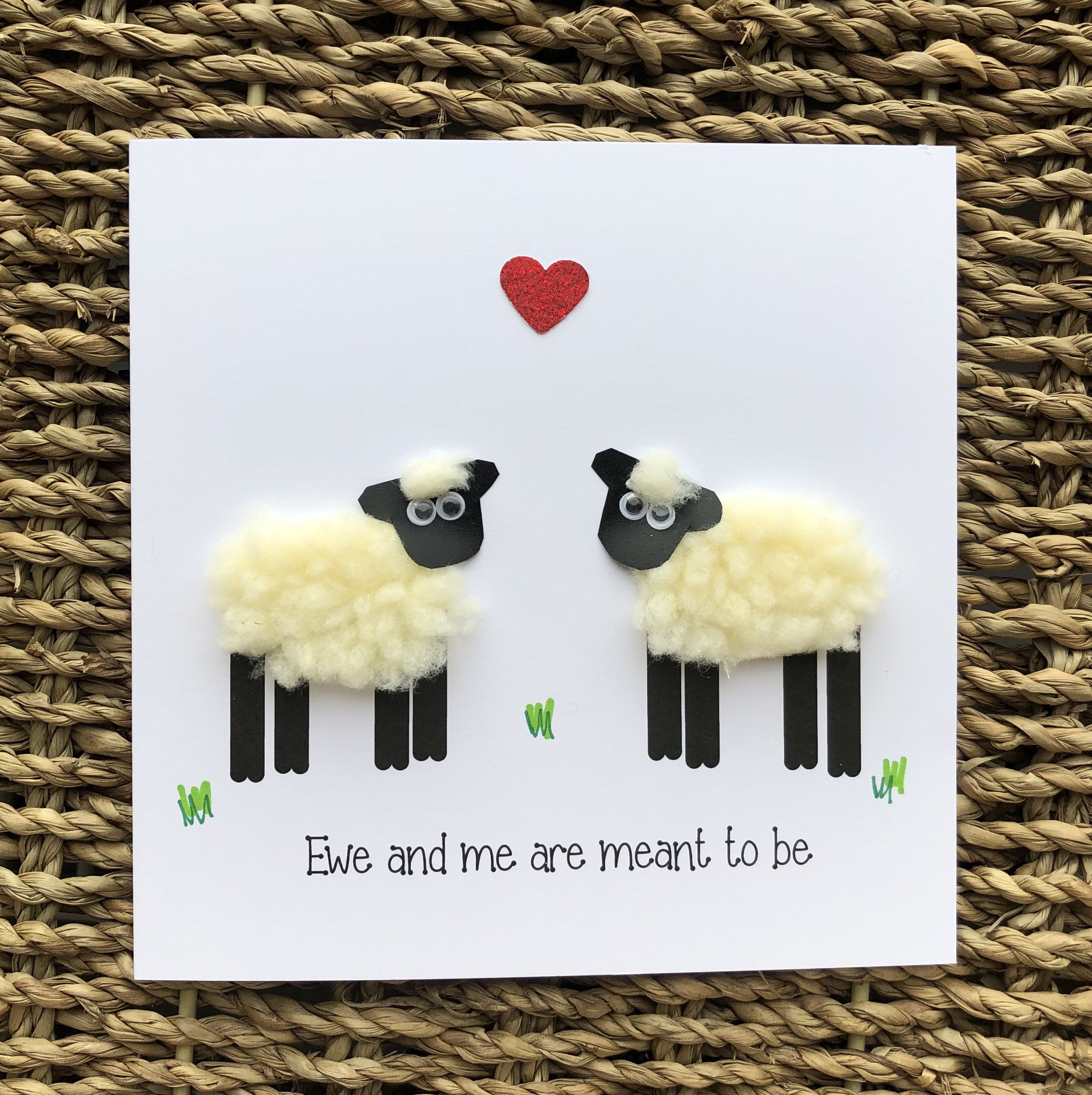 Personalised Sheep Valentines Day Card for Husband Wife Fiancé - Etsy UK