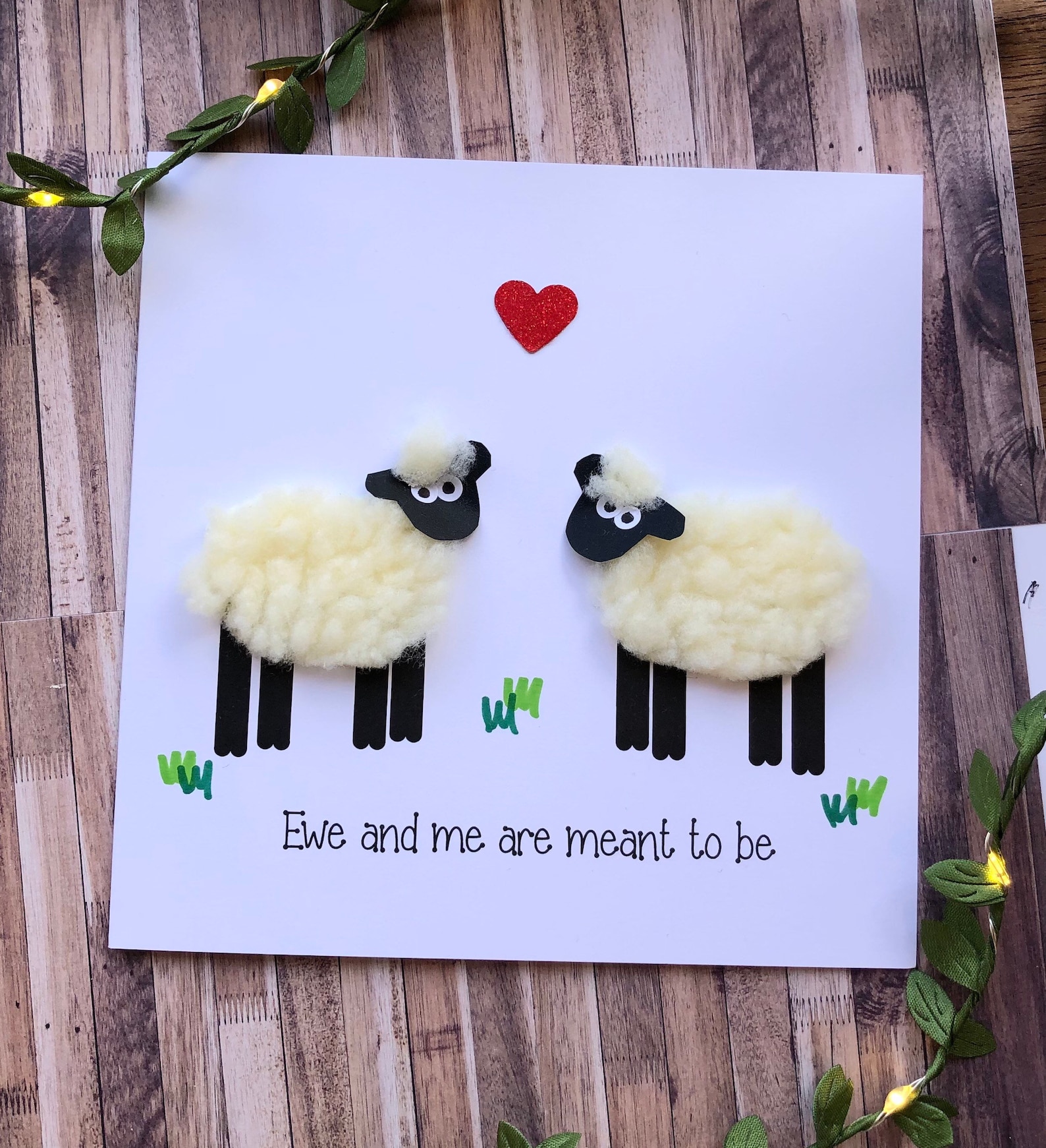 Personalised Sheep Valentines Day Card for Husband Wife Fiancé - Etsy UK