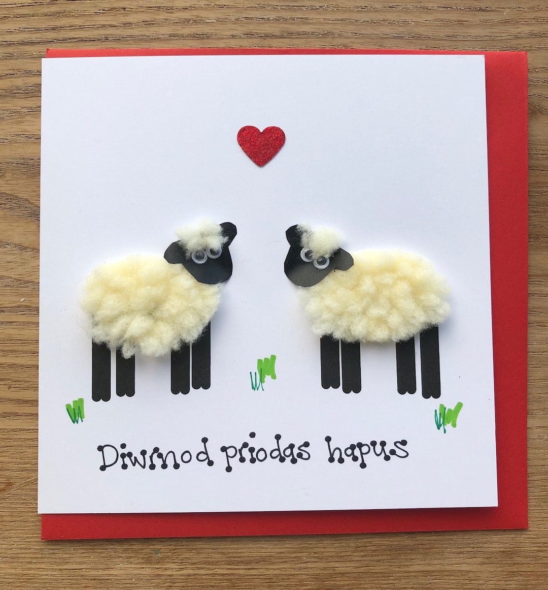 Welsh Card Wedding Day Engagement Anniversary - Etsy UK