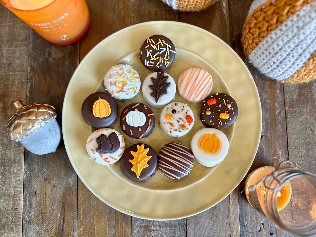 Halloween Chocolate Covered Oreos One Dozen Thanksgiving & Fall ...