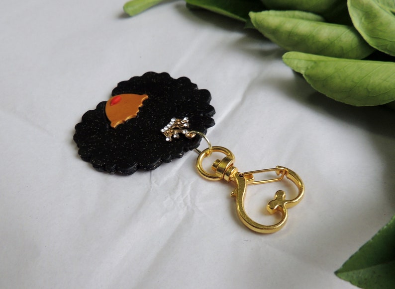 Black Girl Key Chain Black Queen Key Chain Keisha | Etsy