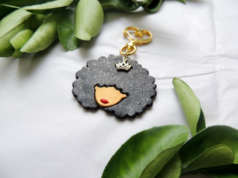 Black Girl Key Chain Black Queen Key Chain Keisha | Etsy