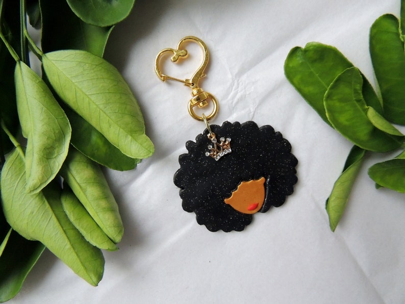 Black Girl Key Chain Black Queen Key Chain Keisha | Etsy
